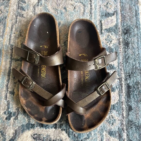 Birkenstock | Shoes | Birkenstock Mayari Metallic Bronze Size 36 Narrow ...
